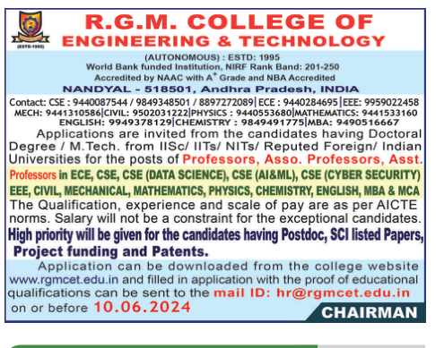 RGM College Of Engineering and Technology